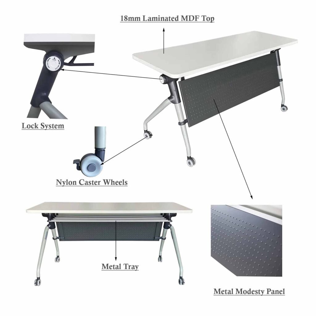 A- Series Foldable Training Desk – Office Furniture Dubai – Office4U ...